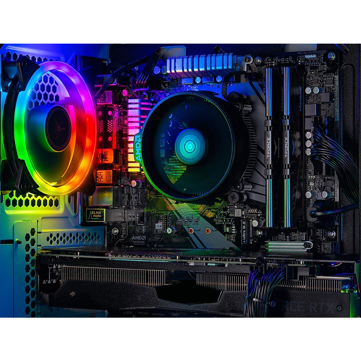 Skytech Chronos Gaming PC Desktop - AMD Ryzen 7 2700X, NVIDIA RTX 2070 Super 8GB, 16GB DDR4 (2X 8GB), 1TB SSD, 650 Watt Gold