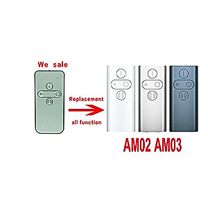 Easytry Remote Control for Dyson AM02 AM03 919591-03 919591-01 9387063 Tower Air Multiplier Fan