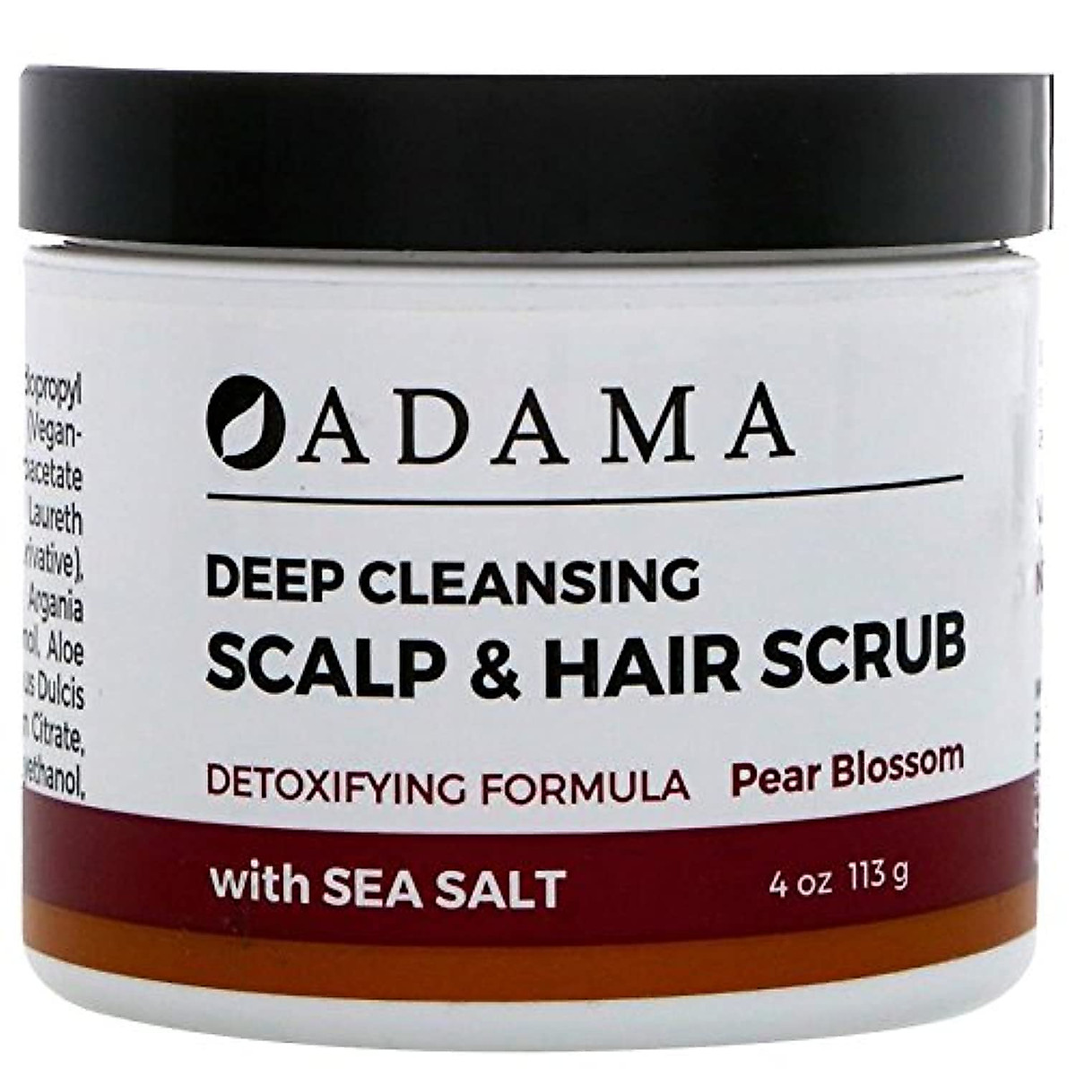Zion Health Adama Deep Cleansing Scalp Hair Scrub, Pear Blossom, 4 Oz