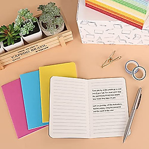 EOOUT 90pcs Mini Notebooks, Small Notebooks Bulk, Colorful Lined Notepad, Journal Memo Notepad, 3.5"x5.5", 24 Colors for Kids, Students, Traveler, School Supplies