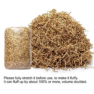 Mefleet Crinkle Cut Paper Shred Filler 2 LB Brown Crinkle Paper Shredded Paper for Gift Box - Gift Basket Filler - Kraft Gift Box Stuffing for Christmas Holiday Packaging Wrapping