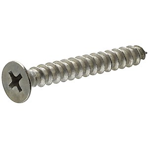 The Hillman Group 823402 Stainless Steel Flat Head Phillips Sheet Metal Screw, 4-Inch x 3/8-Inch, 100-Pack