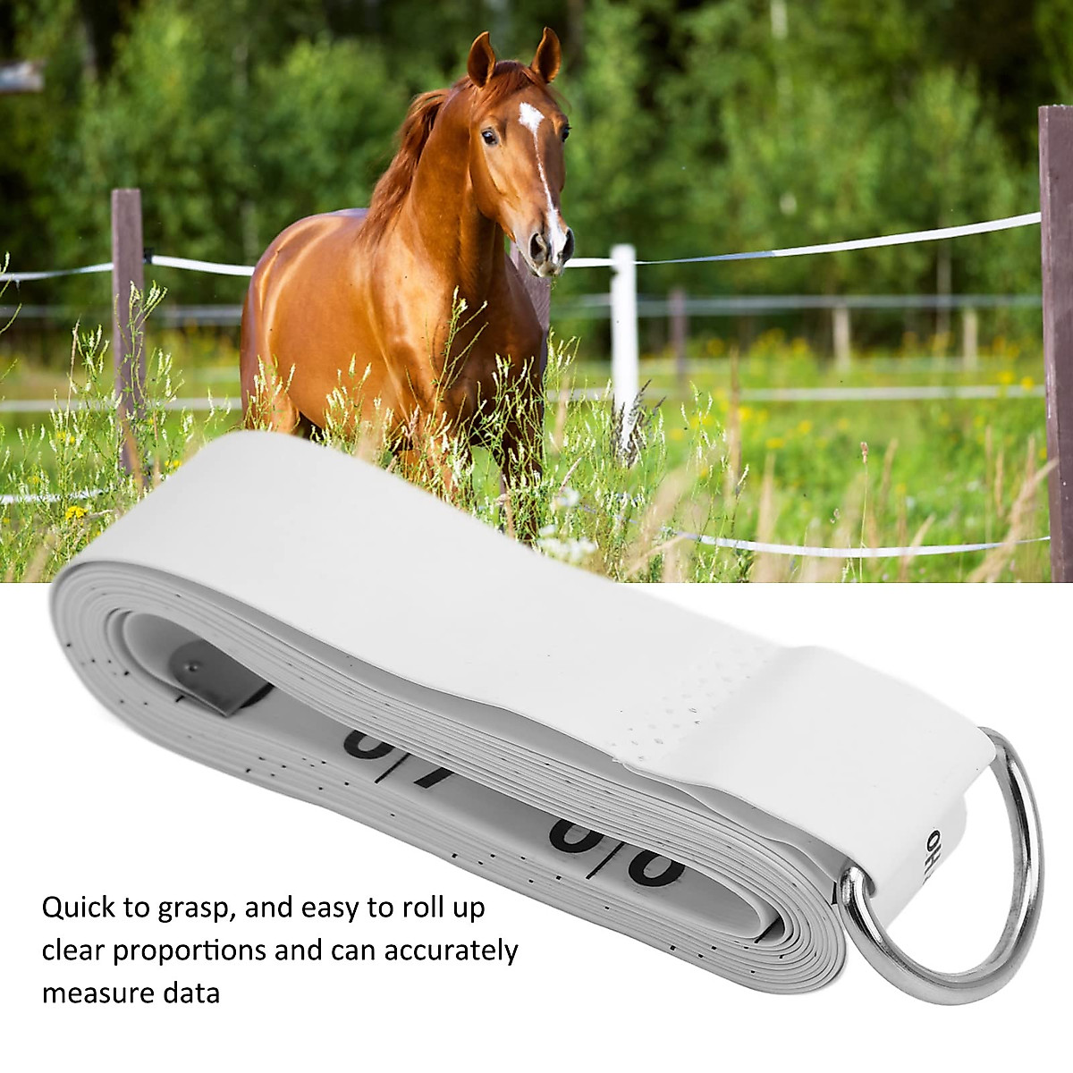 91 Inch Horse Height Weight Tape, Flexible Horse Measuring Tape Horse and Pony Height Weight Tape for Animal Husbandry