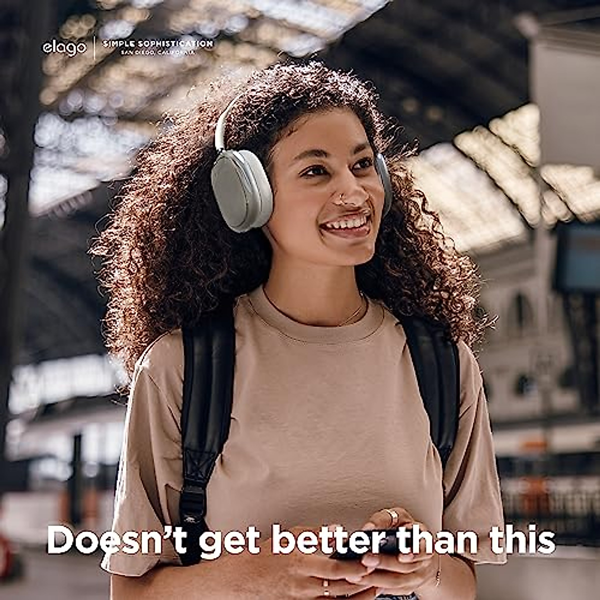 elago Clear Case Compatible with AirPods Max Case Cover - Transparent Shockproof, Anti-Scratch, Anti-dust [Crystal Clear]