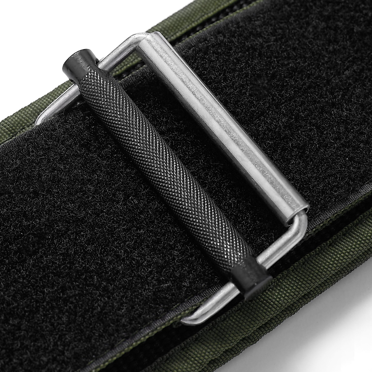 Gymreapers Quick Locking Weightlifting Belt for Bodybuilding, Powerlifting, Cross Training - 4 Inch Neoprene with Metal Buckle - Adjustable Olympic Lifting Back Support (Ranger Green, X-Large)