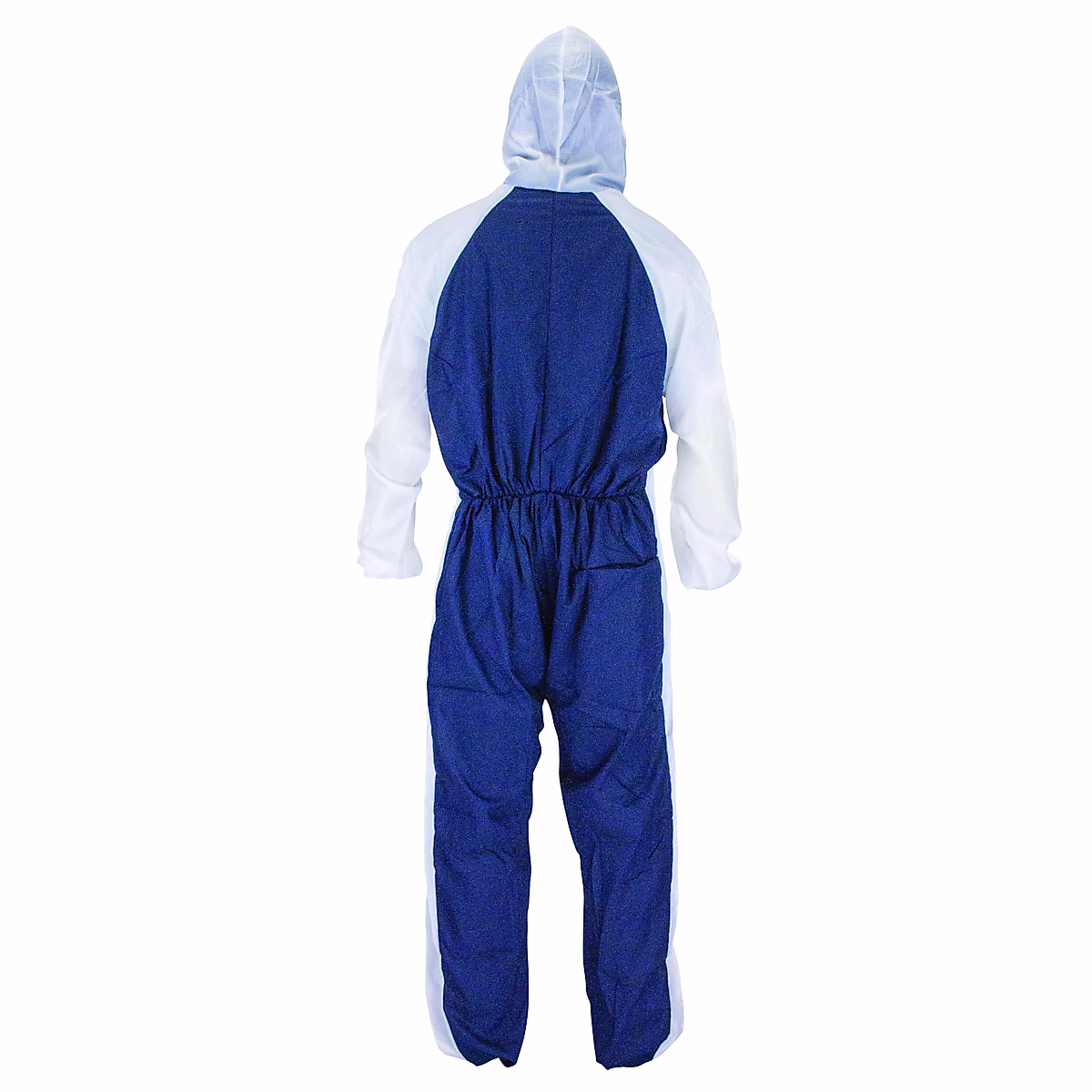 SAS Safety Corp Moonsuit Nylon and Cotton Coverall | Machine Washable Full Pullover with Hood Work Coveralls | Full Zipper Front, Elastic Waist with Pockets for Painting, Automotive, Factory (Medium)