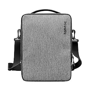 tomtoc 360 Protective Laptop Shoulder Bag for 16-inch MacBook Pro M4/M3/M2/M1 Pro/Max A3403 A3186 A2991 A2780 2024-2019, 15-inch MacBook Air M3/M2, Water-resistant Laptop Case for Dell XPS 15