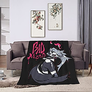 Anime Manga Helluva Boss Blanket Flannel Fleece Lightweight Throw Blankets All Seasons Bed Couch Office Outdoors 50"X40"