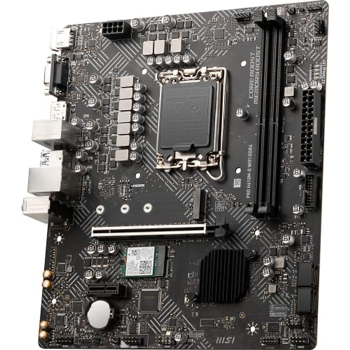 MSI PRO H610M-G WiFi DDR4 ProSeries Motherboard (mATX, 12th/13th Gen Intel Core, LGA 1700 Socket, DDR4, PCIe 4, 2.5G LAN, M.2 Slots, USB 3.2, Wi-Fi 6)