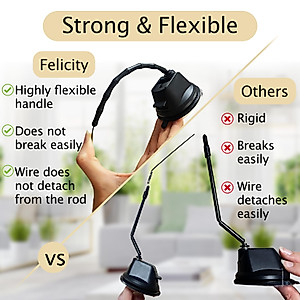 Felicity Suction Cup Cat Toy, 2 in 1 Interactive Bird Toy for Cats - 2 Strong Suction Cups, 9 Cat Feather Toys, 2 Durable Cat Wands, 1 Hanging Cat Toy - Interactive Cats Toys for Indoor Cats