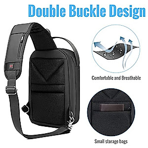 Carrying Case for Oculus Quest 2, Hard Travel Case for Meta/Oculus Quest 2 VR Headset and Controllers Accessories, Crossbody Shoulder Chest Backpack Fit for Elite Strap and Oculus Quest 2 Accessories