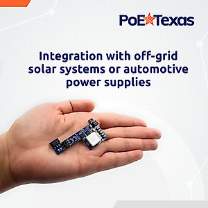 PoE Texas Raspberry Pi PoE Hat - Power Over Ethernet PiHat Fits Raspberry Pi 3 B+ and Pi 4 - Slim, Sleek, Compact, Heat Sink, Fanless - Works with 15 to 56 Volt Passive Network Switch or Injector