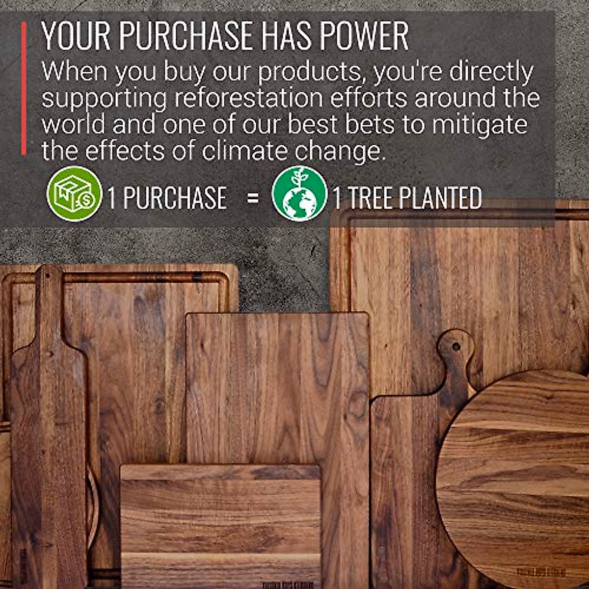 Made in USA Walnut Wood Cutting Board by Virginia Boys Kitchens - Butcher Block made from Sustainable Hardwood (17x11)