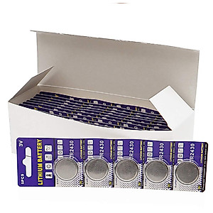 Cotchear 5Pcs CR2430 Button Battery 3V Electronic Lithium Coin Cell Batteries DL2430 BR2430 ECR2430 KL2430 EE6229 for Watch Toy Clocks