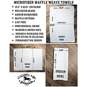 Kitchen Closed This Heifer's Had It - White Waffle Weave Towel Cow Decor