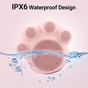 MelodySusie Electric Sonic Facial Cleansing Brush with Heated Massaging, Silicone Face Cleansing Device for Deep Cleaning & Gentle Exfoliating, Rechargeable, Gifts for Women