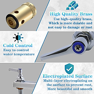 002713-40 Cold Side Handle Stem Assembly Replacement Parts Fit for T&S Brass All Faucets, Blue