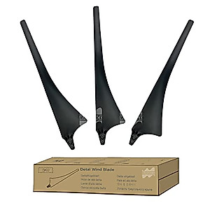 630 mm Delta wing High Strength Carbon Fibers Blade Nylon Fiber Wind Turbine Generator Blade for Horizontal Wind Turbine Generator Windmill Accessories 100w 200w 300w 400w 500w 600w 800W DIY Blades