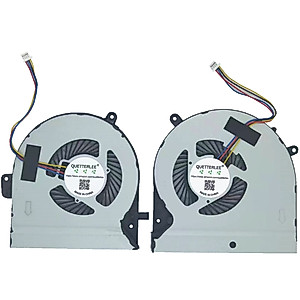 QUETTERLEE Replacement New Laptop CPU + GPU Cooling Fan for Asus ROG Strix GL502V S5VM FX60V ZX60VM FX502VM FX60VM Series EF75070S1-C530-S9A EF75070S1-C481-S9A 13N1-0SP0101 13N1-0SP0201 DC5V Fan