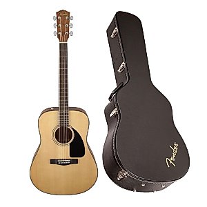 Fender CD-60 Dreadnought V3 Acoustic Guitar, with 2-Year Warranty, Natural, with Case