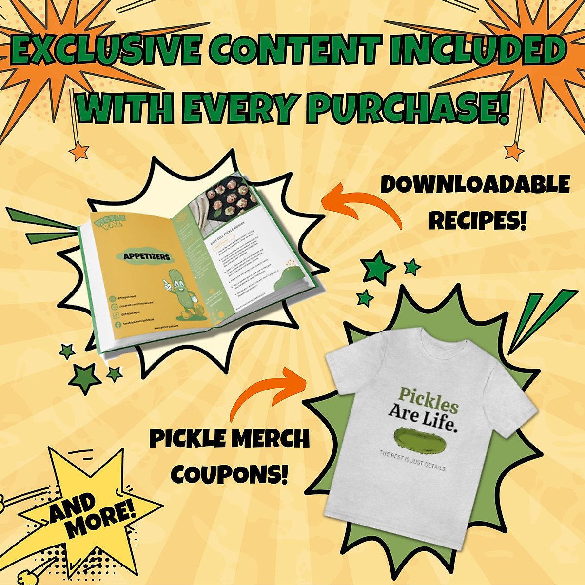 Pickle Container with Strainer Jar - Pickle Holder with Pickle Grabber | Jalapeno Container for Pickles, Olives, Cheese, Jalapenos | 40 oz Pickle Jar with Strainer Flip | Food Storage Containers with Lid | Pickle Pal