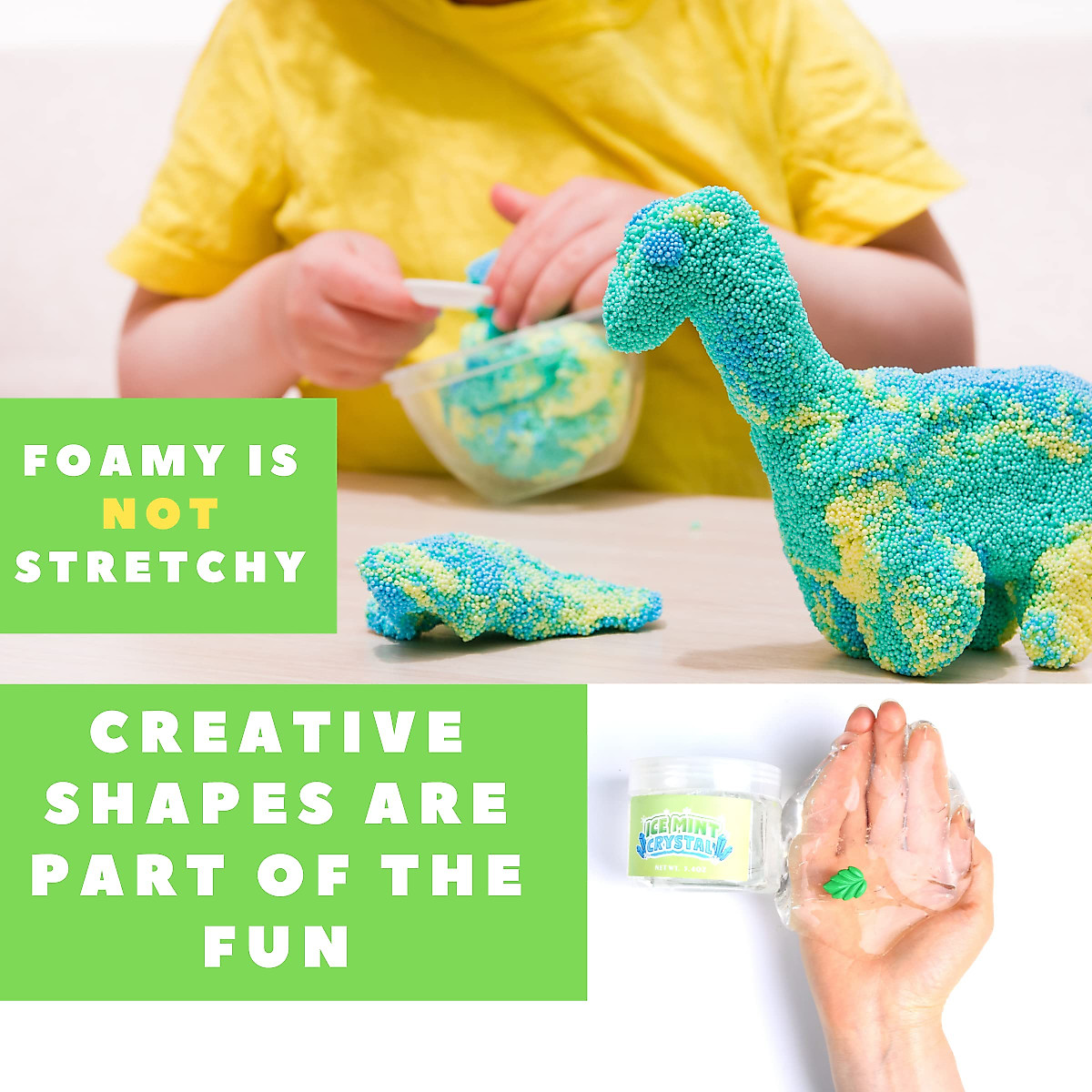 FINOCLAY Slime Kit for Girls Boys, 6 Different Scented Non Sticky Premade Slimes in 28 oz Container with Fruit Charms, Butter Glitter Clear Crystal Putty Gift for Kids Party Favors