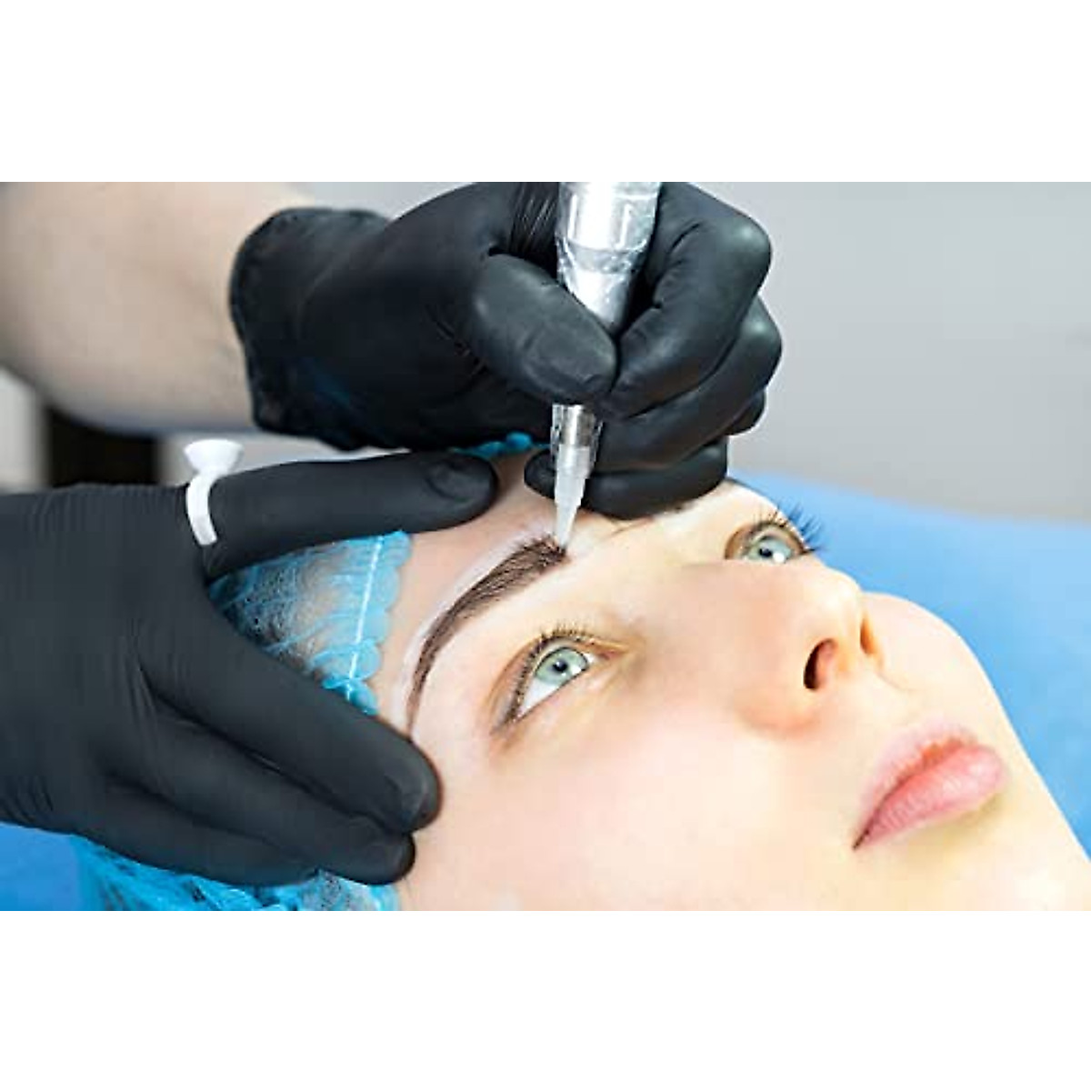 MICROFLEX Midknight Touch 93-732 Disposable Nitrile Exam Gloves for Auto, Tattoo, Dentistry, Catering, 4.3 mil - Medium, Black (Case of 1000)