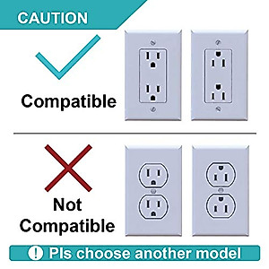 ALLICAVER Outlet Shelf, Wall Holder for Kitchen Organization,A Space Saving Solution for Google, Homepod Mini, Speakers, Phones, Electric Toothbrush (White-Decora)
