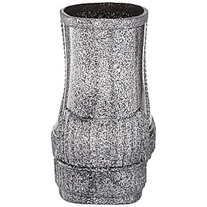 UGG K DRIZLITA Rain Boot, Glitter Grey, 3 US Unisex Little Kid
