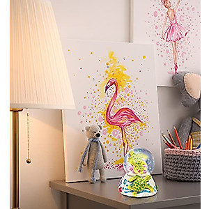 COTA Global Sea Turtle Stone Snow Globe - Sparkly Water Globe Figurine with Sparkling Glitter, Collectible Novelty Ornament for Home Decor, for Birthdays, Christmas, and Valentine's Day