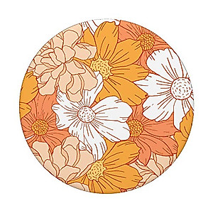 Trendy Botanical Flowers Garden Floral Print pattern for Flo PopSockets PopGrip: Swappable Grip for Phones & Tablets