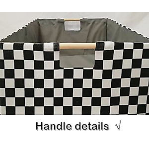 FUULOXE Storage Bin for Shelves Rectangle Closet Baskets Foldable Box with Handles, Gray Storage Bins, Storage Boxes for Home Office Car Dormroom