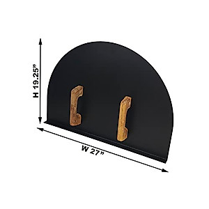 Simond Store Pizza Oven Door 19.25” X 27” Stainless Steel 304 Heavy-Duty Oven Door with Wooden Handle for Indoor & Outdoor Pizza Oven, Outdoor Pizza Oven Kit