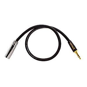 KONDOR BLUE BMPCC6K Mini XLR to 3.5mm Mini Jack (1/8 inch) TRS Stereo Mic 12 inch Cable for Lapel Lavalier Microphones Pocket Cinema 4K 6K Video Mic Pro Plus Sound Wireless Audio Receivers