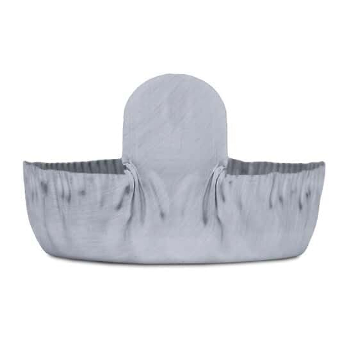 Cole-Parmer AO-01018-50 57 mm Aluminum Crimpled-Walled Weighing Dishes with Tab, 60 mL, 100/Pk