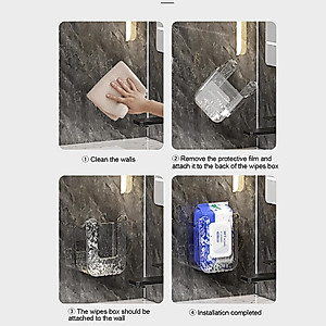 Generic Wall Mounted Wipes Dispenser, Wipes Wall Holder, Bathroom Wet Wipes Wall Mounted Holder, Toilet Paper Holder with Shelf, Flushable Wipes Dispenser Wall Mounted (1PCS White)