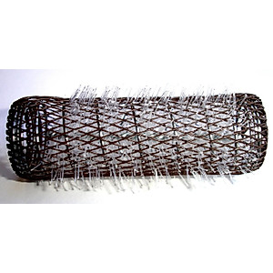 2 Pack HAIR STYLING BRUSH ROLLERS & PINS Hair Curlers 7/8" x 3" Bristles (12 Rollers)