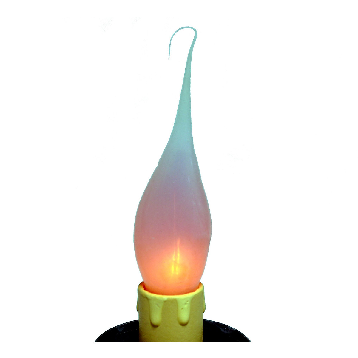 Creative Hobbies® Silicone Dipped Flickering Flame Bulb, Country Style, Electric Candle Lamp Chandelier Light Bulbs, 3 Watt, Individually Boxed, Pack of 6 Bulbs