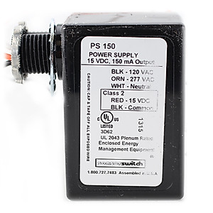 Sensor Switch PS-150 nLight 150W Power Supply Pack, 120/277V In, 15VDC Out
