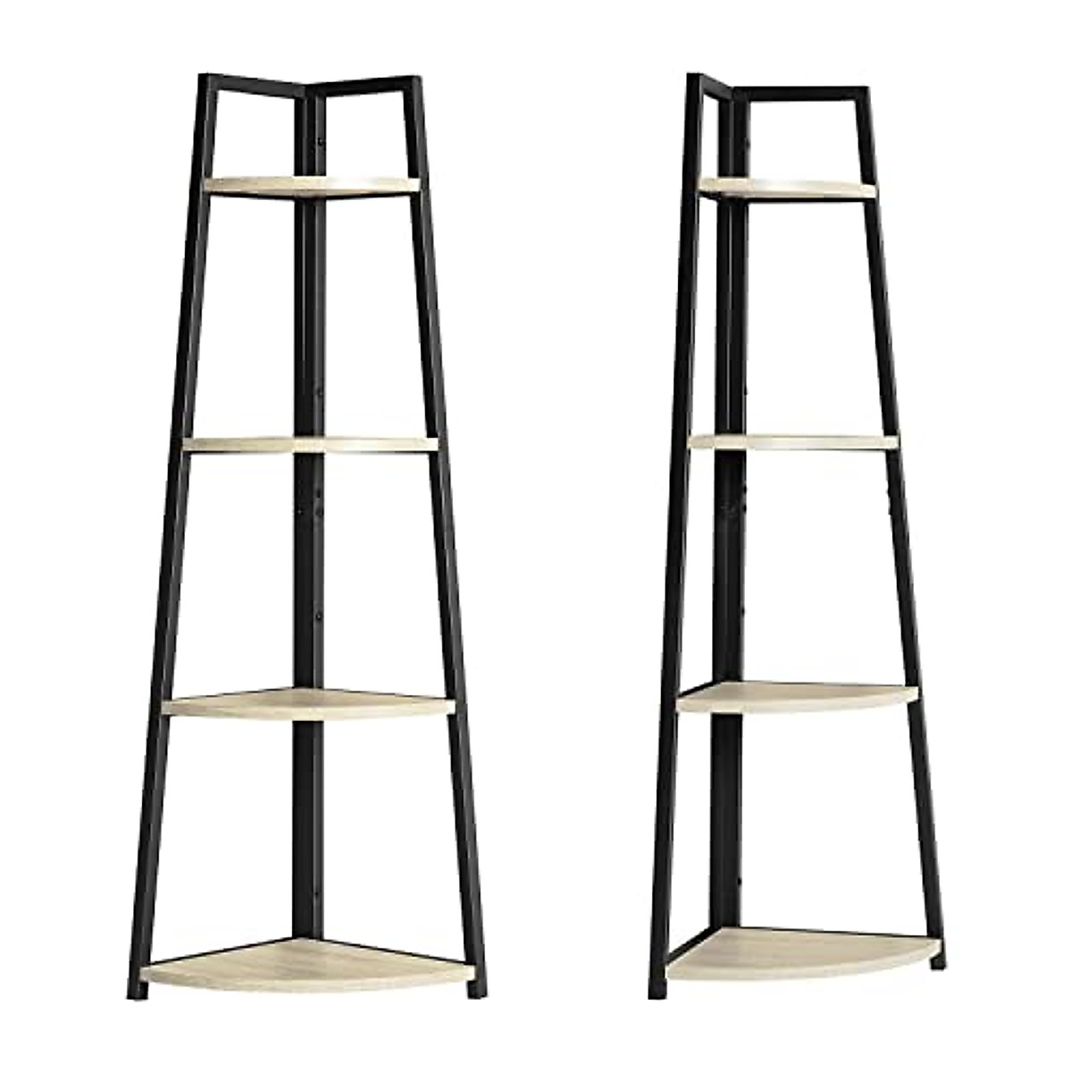 CIPACHO Corner Shelf Stand,4-Tier Corner Bookshelf, Industrial Ladder Shelf,Tall Corner Plant Stand Display Shelf for Living Room, Kitchen, Home Office