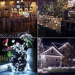 Solar String Lights Outdoor Led Fairy Lights Solar Fairy String Light for Garden Fence Home Christmas Tree Party Plaza 50 Led White