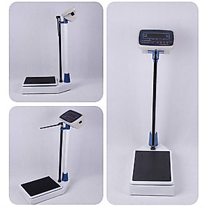 Digital Health Scale with Height Rod, Electronic Height and Weight Physician Scale Capacity, 150kg Capacity