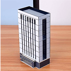 EatingBiting（R） N Scale 1/150 1/160 Modern Enterprise Government Skyscraper Buildings Models Realism Scene for DIY Sand Table Garden Micro Landscape Ornaments Decor Supply DIY Player Spray Painting