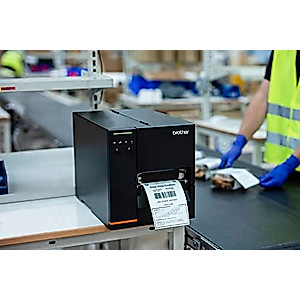 Brother TJ-4010TN Entry-Level High-Volume Industrial Barcode Label Printer, 203dpi, 6ips, Ethernet and USB 2.0