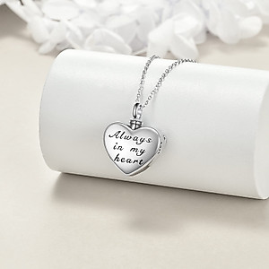 YFN Tree of Life Urn Necklace for Ashes Filigree Heart Cremation Urn Jewelry for Memorial Sterling Silver Tree of Life Keepsake Necklace Gifts for Women