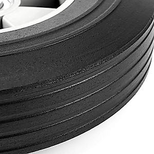 HOZEON 2 Pack 10 Inches Solid Rubber Hand Truck Wheel, 5/8 Inch Axle Size, Universal Replacement Tire for Hand Truck, Hand Truck Replacement Wheels for Cart, Hand Truck, Wagons, 330 lb Load Capacity