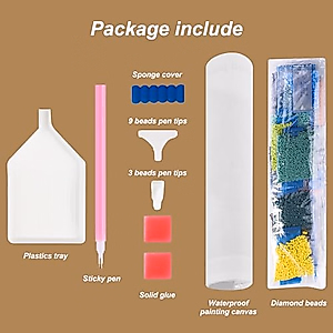 Stalente Diamond Painting Kits for Adults, 5D DIY Diamond Art Kits for Beginners Round Full Drill Diamond Painting for Home Wall Decoration Gift 12×12inch, Sunflower Butterfly