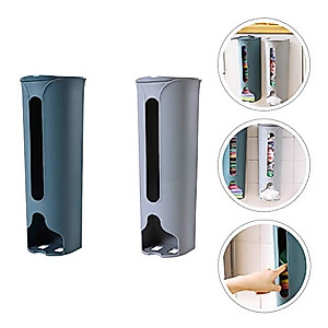 Hemoton 2pcs Grocery Bag Storage Holder Large Capacity Bag Dispenser Will Neatly Store Plastic Shopping Bags and Keep Them Handy for Reuse