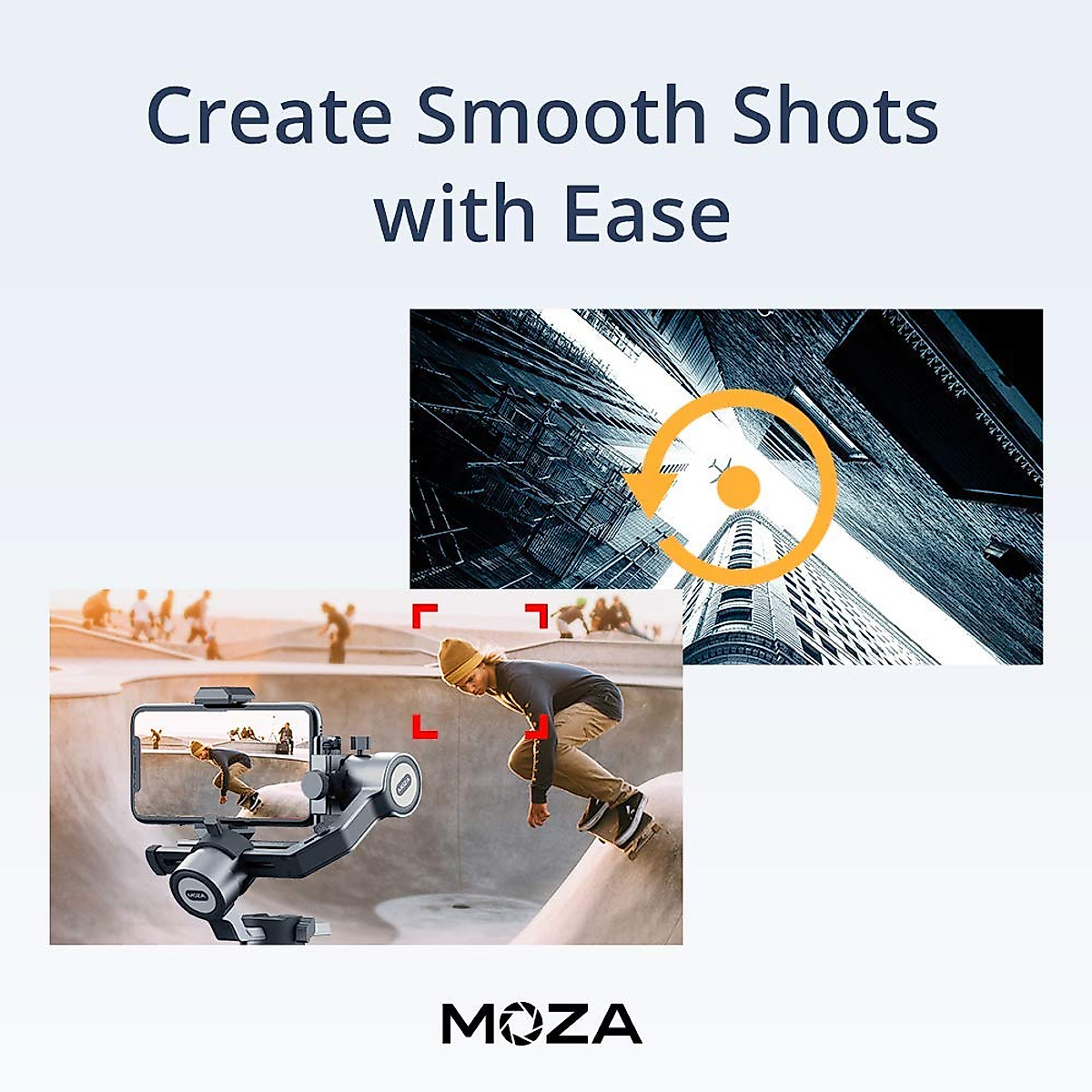 MOZA Mini P 3-Axis Gimbal, Foldable Stabilizer for Mirrorless Cameras, Action Cameras and Smartphones