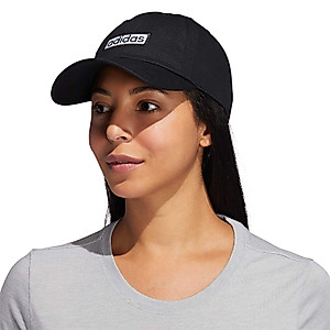 adidas Women's Contender Relaxed Adjustable Cap, Black/White, One Size